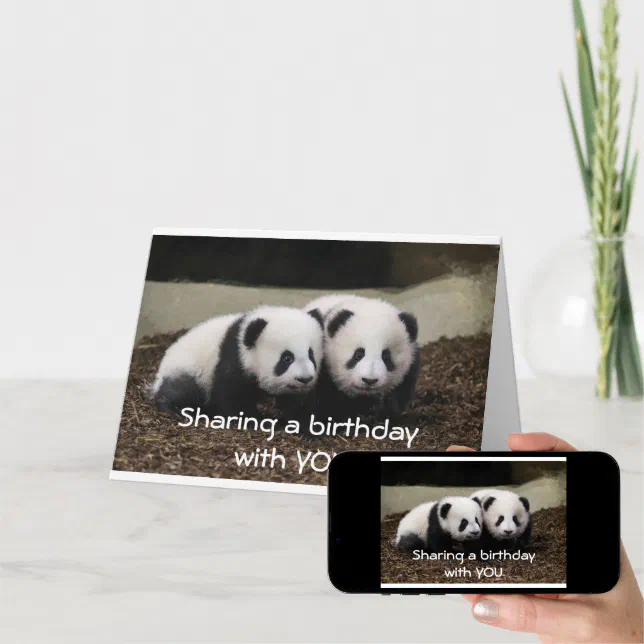 SHARING A "BIRTHDAY" WITH "YOU" IS "AWESOME" CARD | Zazzle