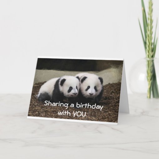 SHARING A "BIRTHDAY" WITH "YOU" IS "AWESOME" CARD | Zazzle