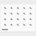 Shark as Police officer Police Classic Round Sticker | Zazzle