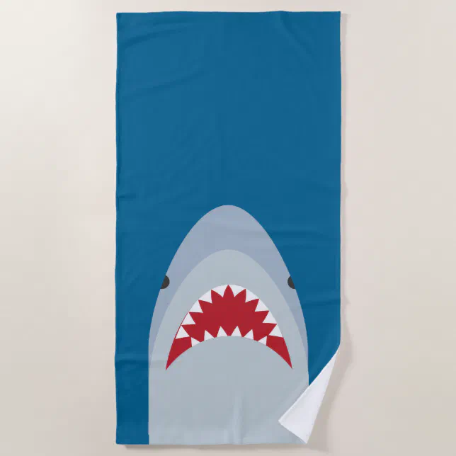 Shark Attack Beach Towel | Zazzle