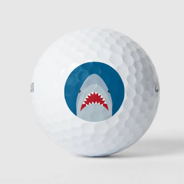 Shark Attack Golf Balls | Zazzle