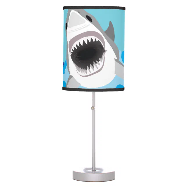 Shark Attack - Great White Shark Table Lamp | Zazzle