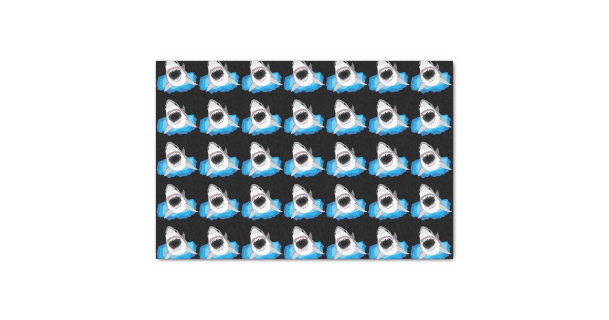 Shark Attack - Great White Shark Tissue Paper | Zazzle