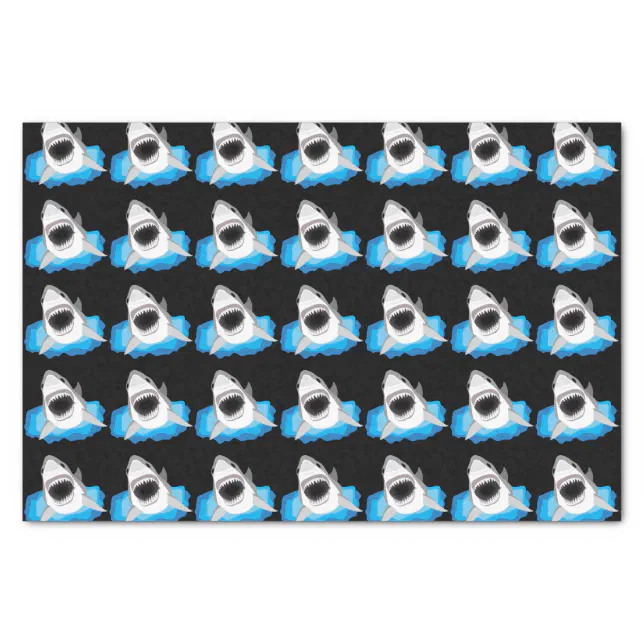 Shark Attack - Great White Shark Tissue Paper | Zazzle