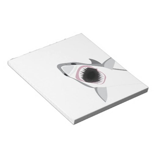 Shark Attack Notepad | Zazzle