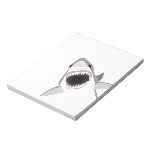 Shark Attack Notepad | Zazzle