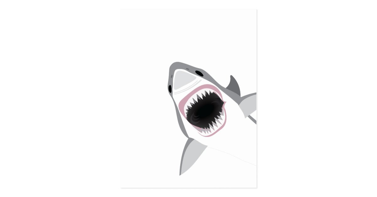 Shark Attack Postcard | Zazzle.com