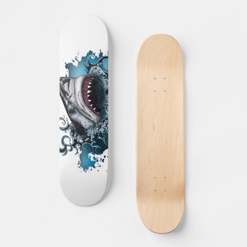 Shark Attack Skateboard | Zazzle