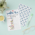 Shark Baby Shower Children's Book Emoji Pictionary Flyer | Zazzle