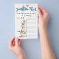 Shark Baby Shower Children's Book Emoji Pictionary Flyer | Zazzle