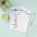 Shark Baby Shower Children's Book Emoji Pictionary Flyer | Zazzle