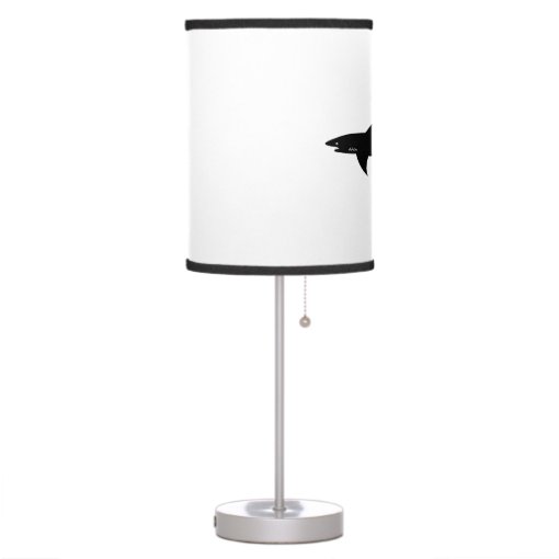 Shark Beware of Sharks Drawing Table Lamp | Zazzle