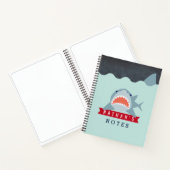Shark Boy Navy Blue Under the Water Notebook | Zazzle