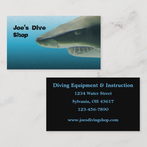 Shark Business Card | Zazzle