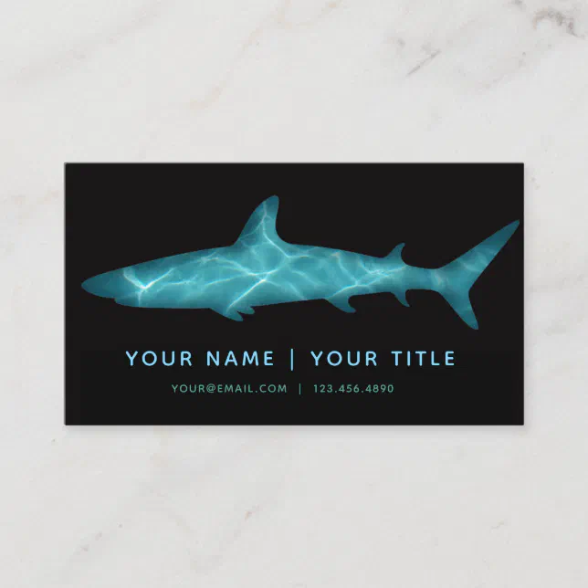 Shark Business Card | Zazzle