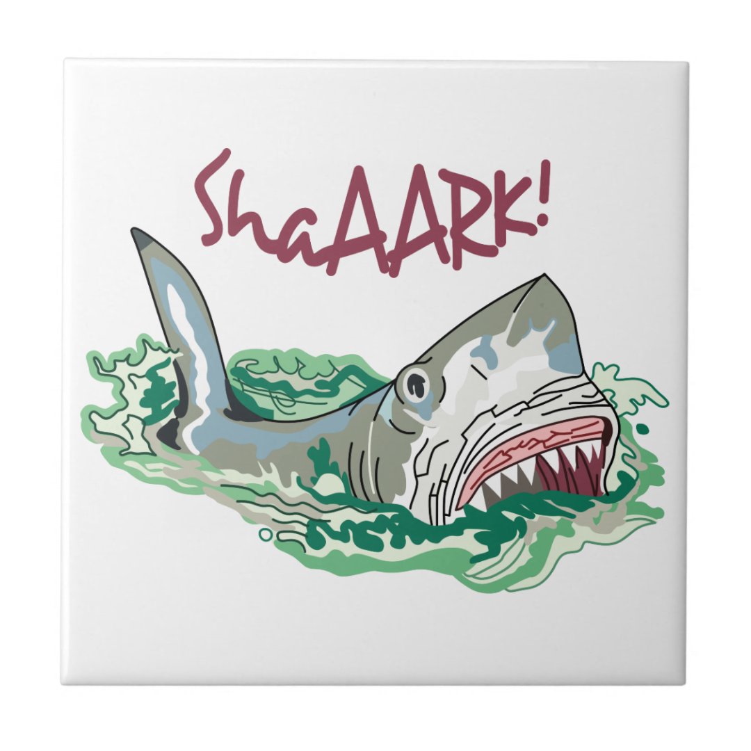 Shark Ceramic Tile | Zazzle