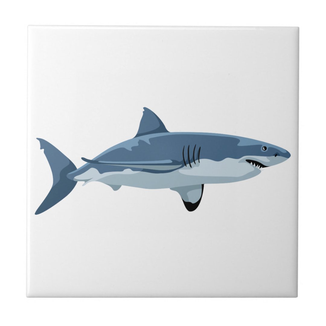 Shark Ceramic Tile | Zazzle