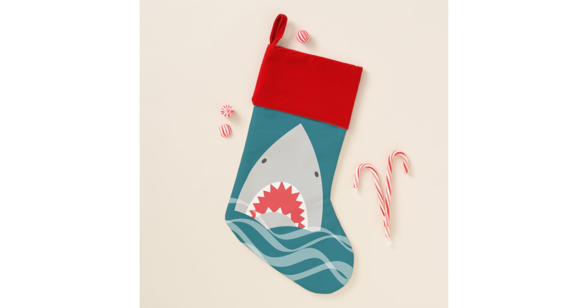 Shark Christmas Stocking | Zazzle