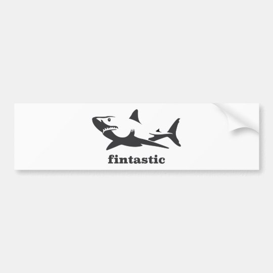 Shark - fintastic bumper sticker | Zazzle.com