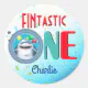 Shark Fintastic First Birthday Classic Round Sticker | Zazzle