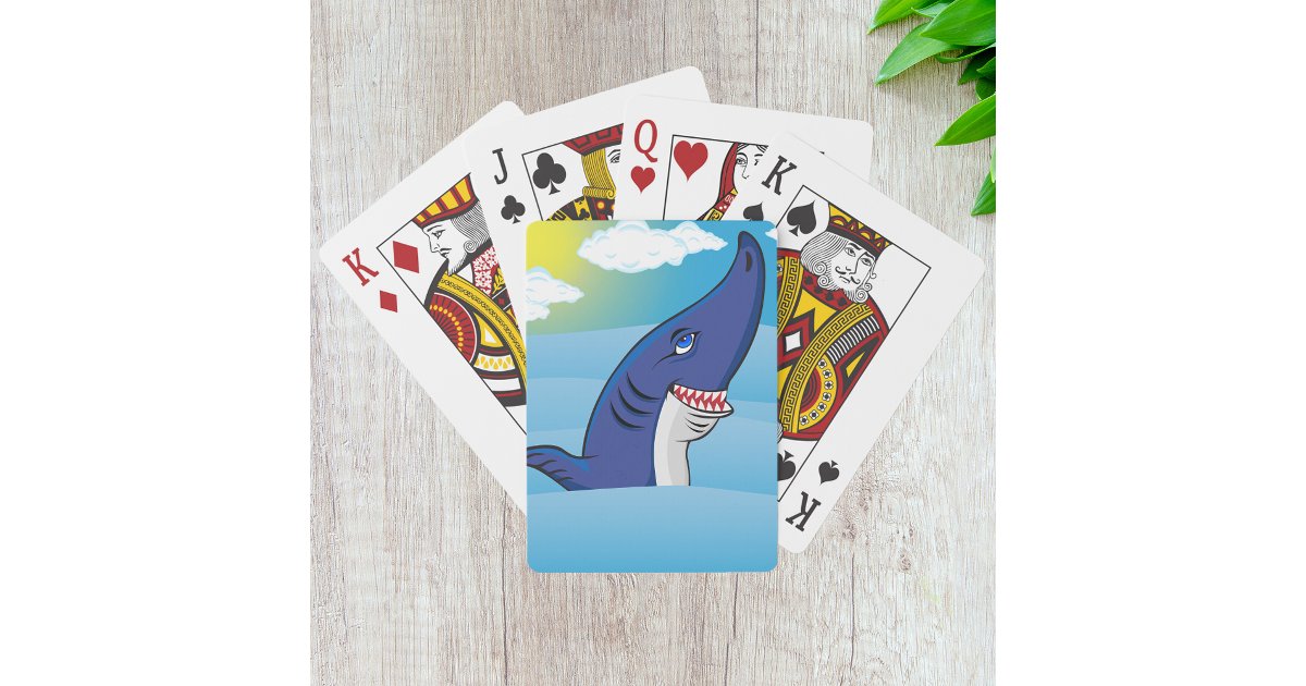 Shark In The Ocean Poker Cards | Zazzle