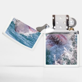 Shark in the water zippo lighter | Zazzle