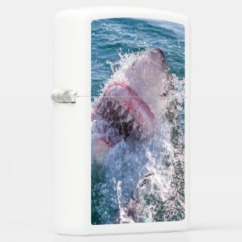 Shark in the water zippo lighter | Zazzle