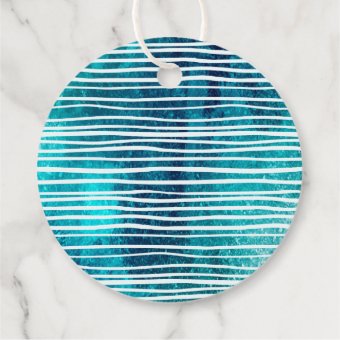 Shark Infested Any Age Birthday Party Favor Tags | Zazzle