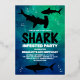 Shark Infested Any Age Birthday Party Real Foil Invitation | Zazzle