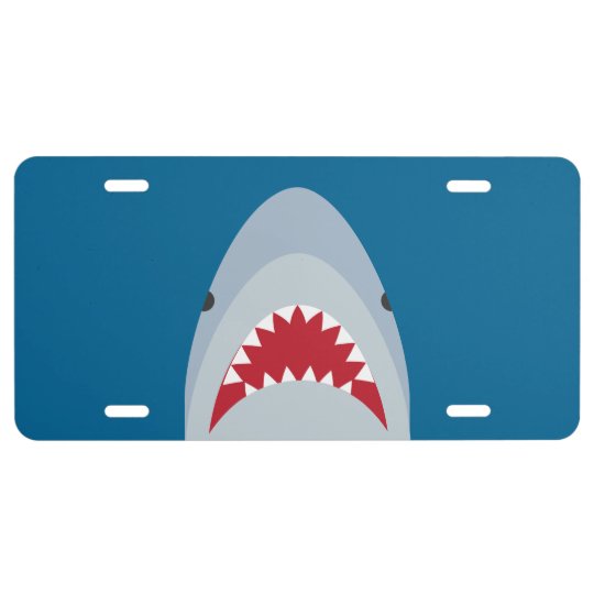 Shark License Plate | Zazzle.com
