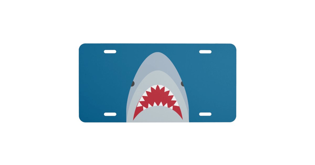 Shark License Plate | Zazzle
