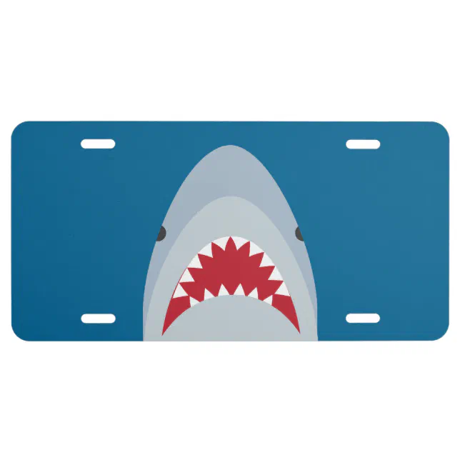Shark License Plate | Zazzle