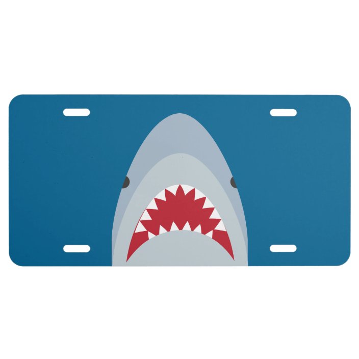 Shark License Plate | Zazzle.com