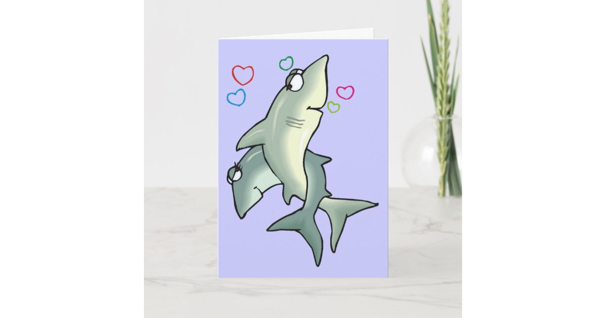 Shark Love Card | Zazzle