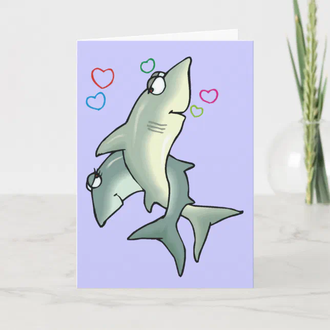 Shark Love Card | Zazzle