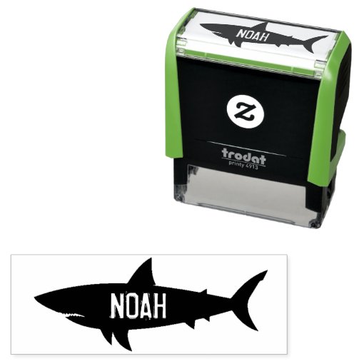 Shark Name Stamp | Zazzle