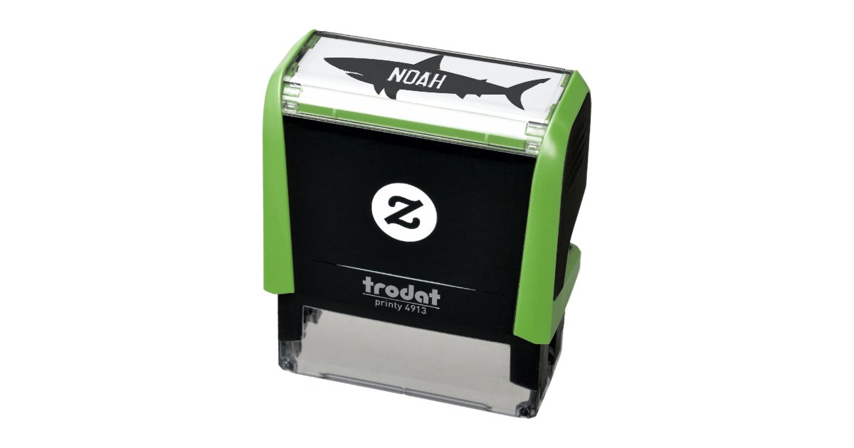 Shark Name Stamp | Zazzle