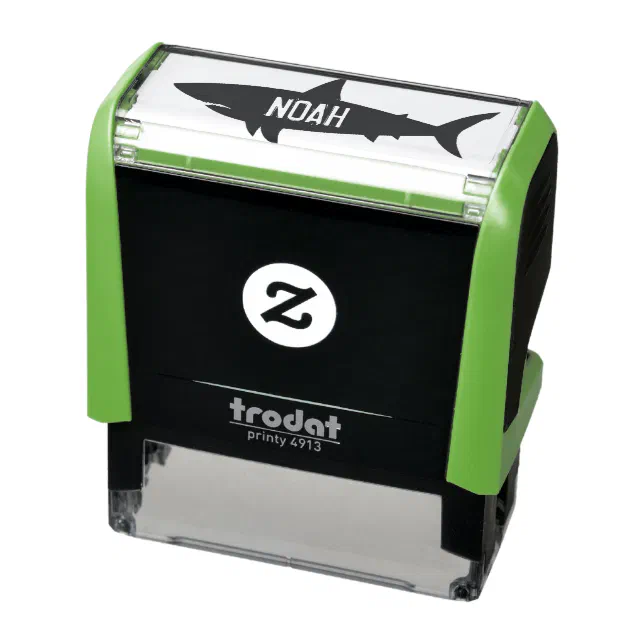 Shark Name Stamp | Zazzle