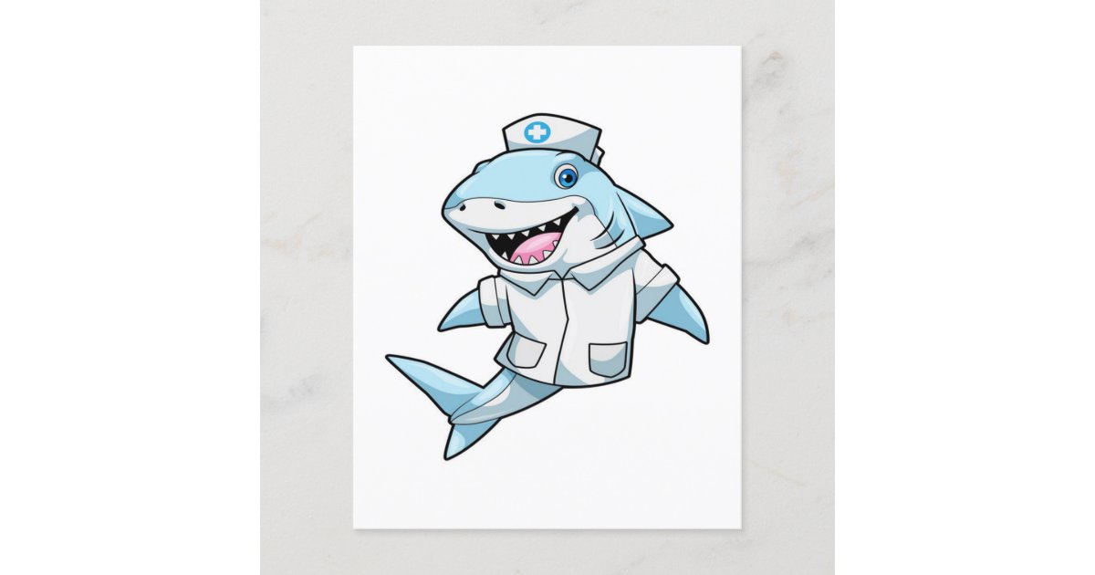 Shark Nurse Smock Hat Flyer | Zazzle