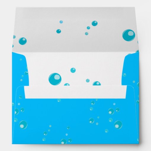 Shark Ocean Kids Orange Any Age Birthday Envelope | Zazzle