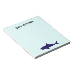 Shark Personalized Stationery Notepad | Zazzle