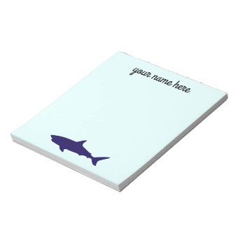 Shark Personalized Stationery Notepad | Zazzle
