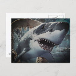 Shark Postcard | Zazzle