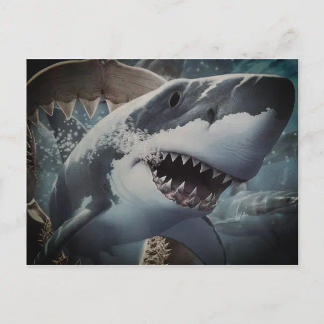 Shark Postcard | Zazzle