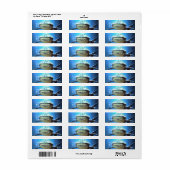 Shark Return Address Label | Zazzle