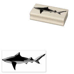 Shark Rubber Stamp | Zazzle