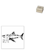 Shark Rubber Stamp | Zazzle
