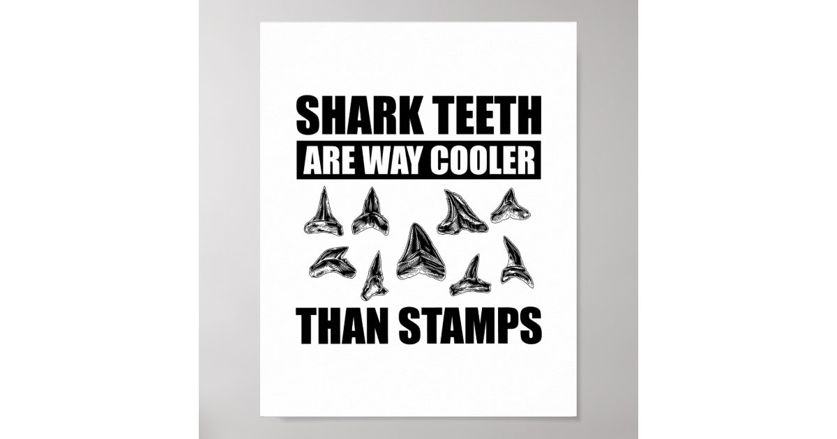Shark Teeth Poster | Zazzle