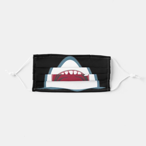 SHARK TEETH SMILE kids Adult Cloth Face Mask | Zazzle
