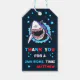 Shark thank you tags Shark favor tags Party favors | Zazzle